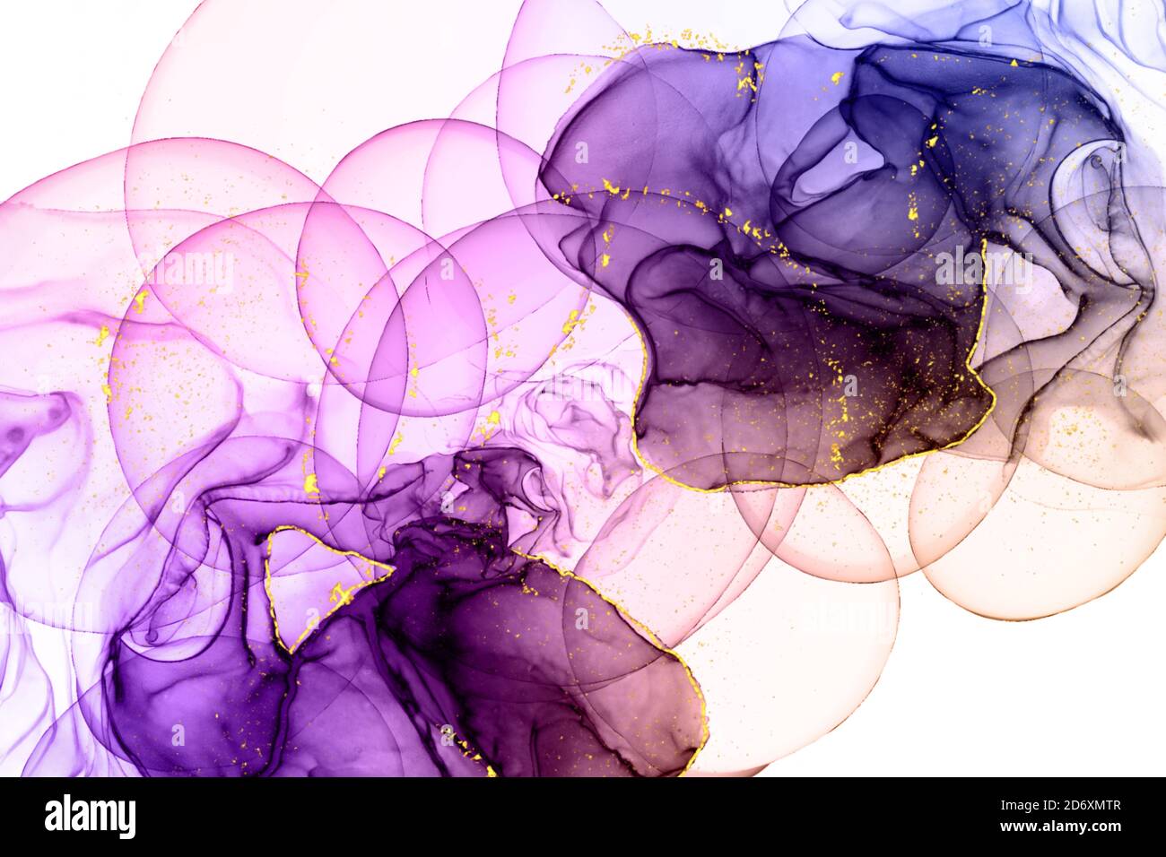 Abstract illustration of a colorful background with blue and purple ...