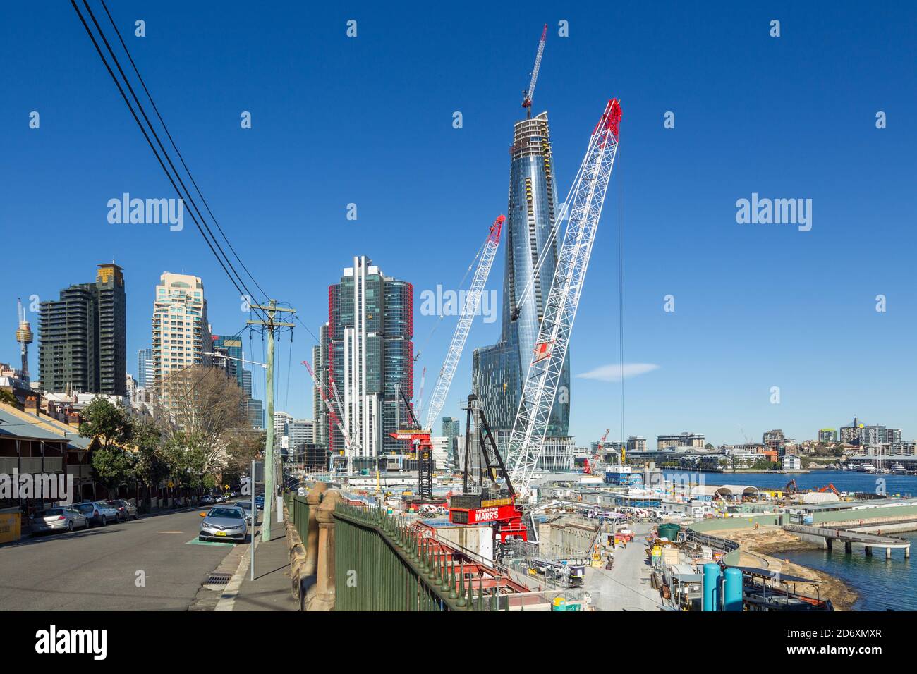 Barangaroo skyline from darling harbour hi-res stock photography and ...