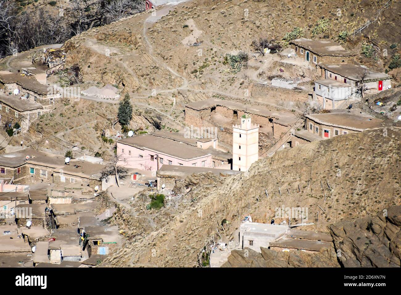 view of atlas moroccan mountains in morocco Africa Stock Photo - Alamy