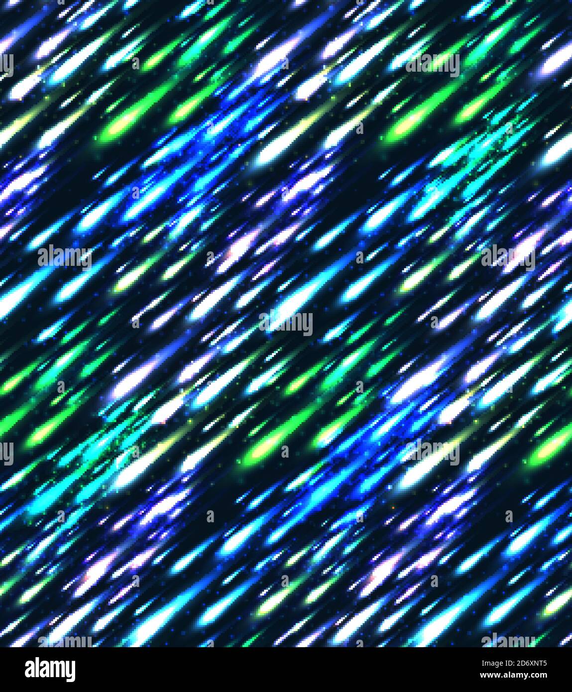 Festive seamless pattern of fireworks and shooting stars on a dark ...