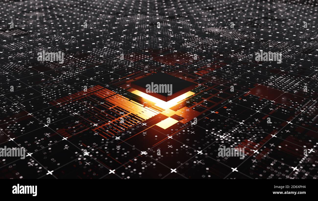 Abstract Central Computer Processors Concept Stock Photo - Alamy