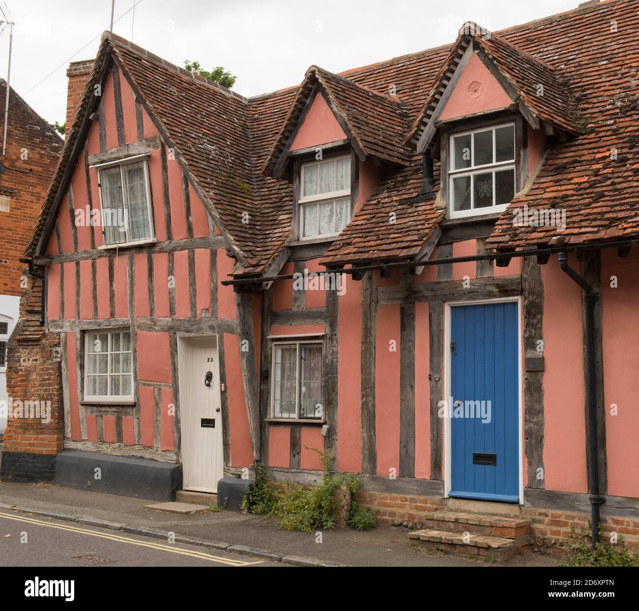 Half Timbered Medieval Cottage in the Historic Village of Lavenham in ...