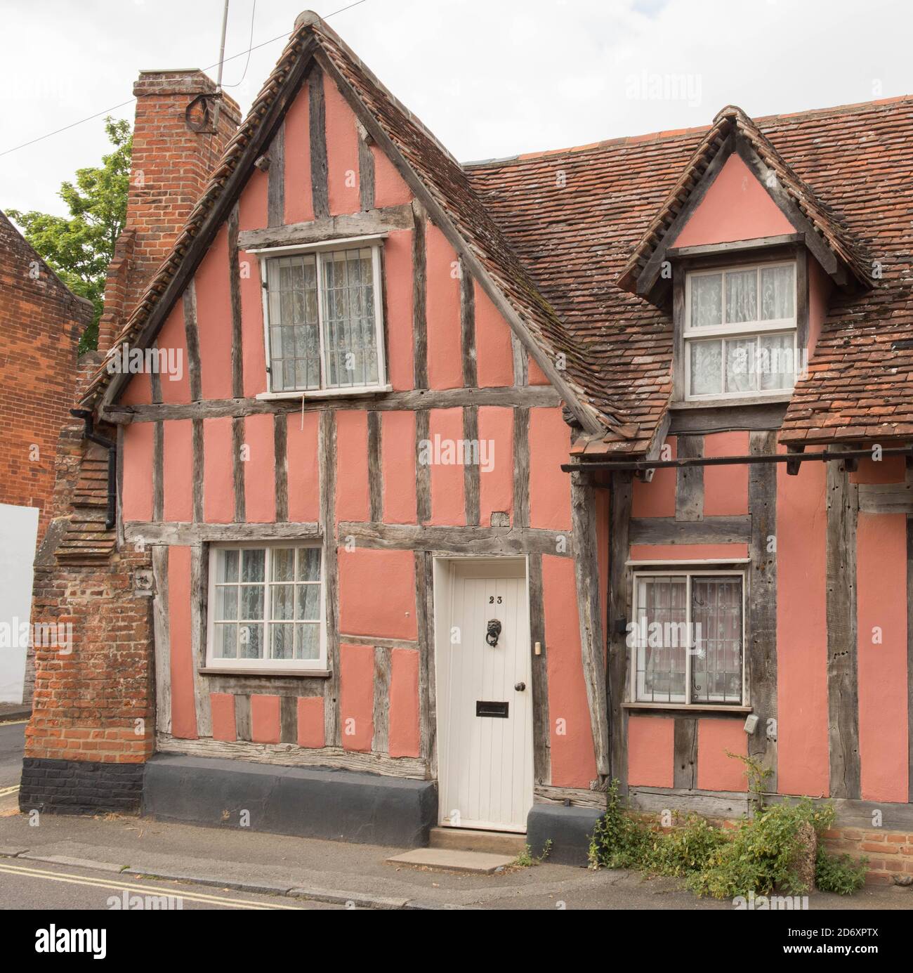 Half Timbered Medieval Cottage in the Historic Village of Lavenham in ...
