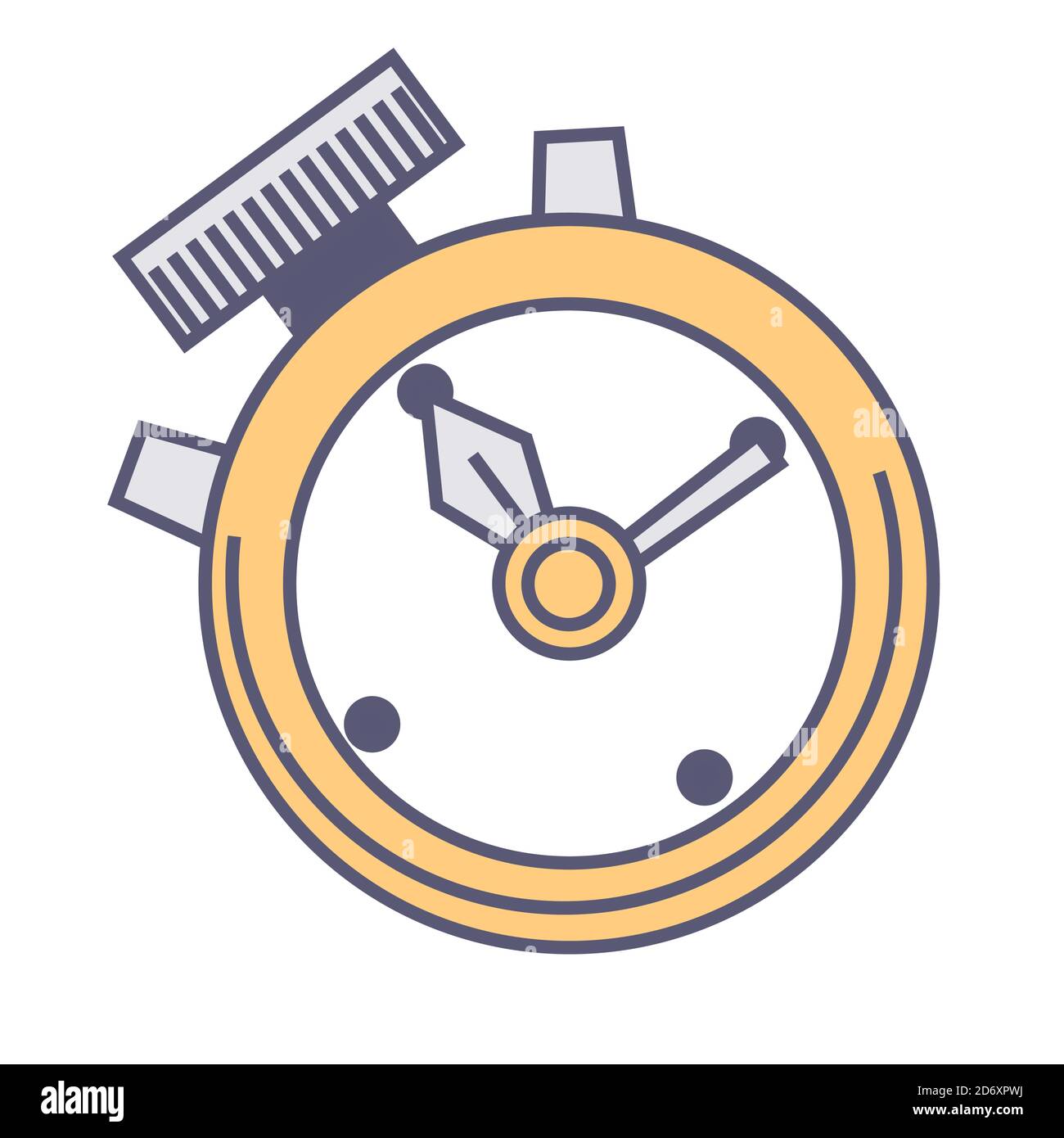 Timer clock with handles, countdown and speed measurement Stock Vector ...