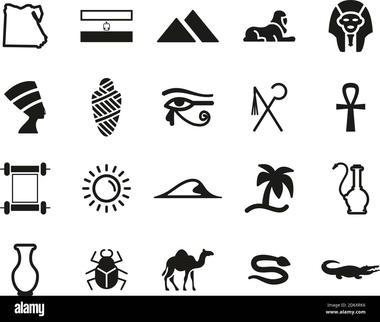 Pharaoh icons Stock Vector Images - Alamy