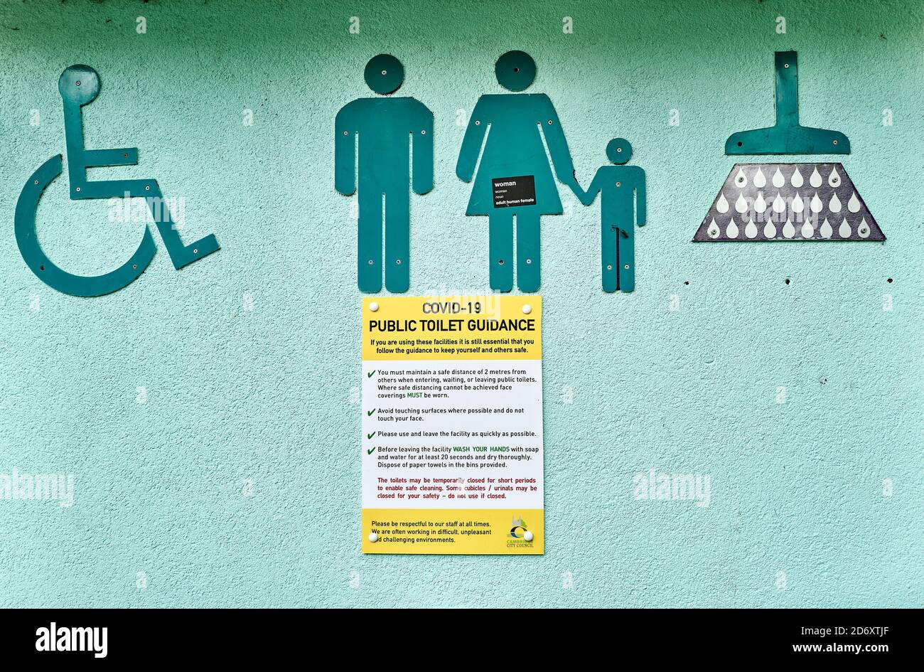 Toilet notice hi-res stock photography and images - Alamy
