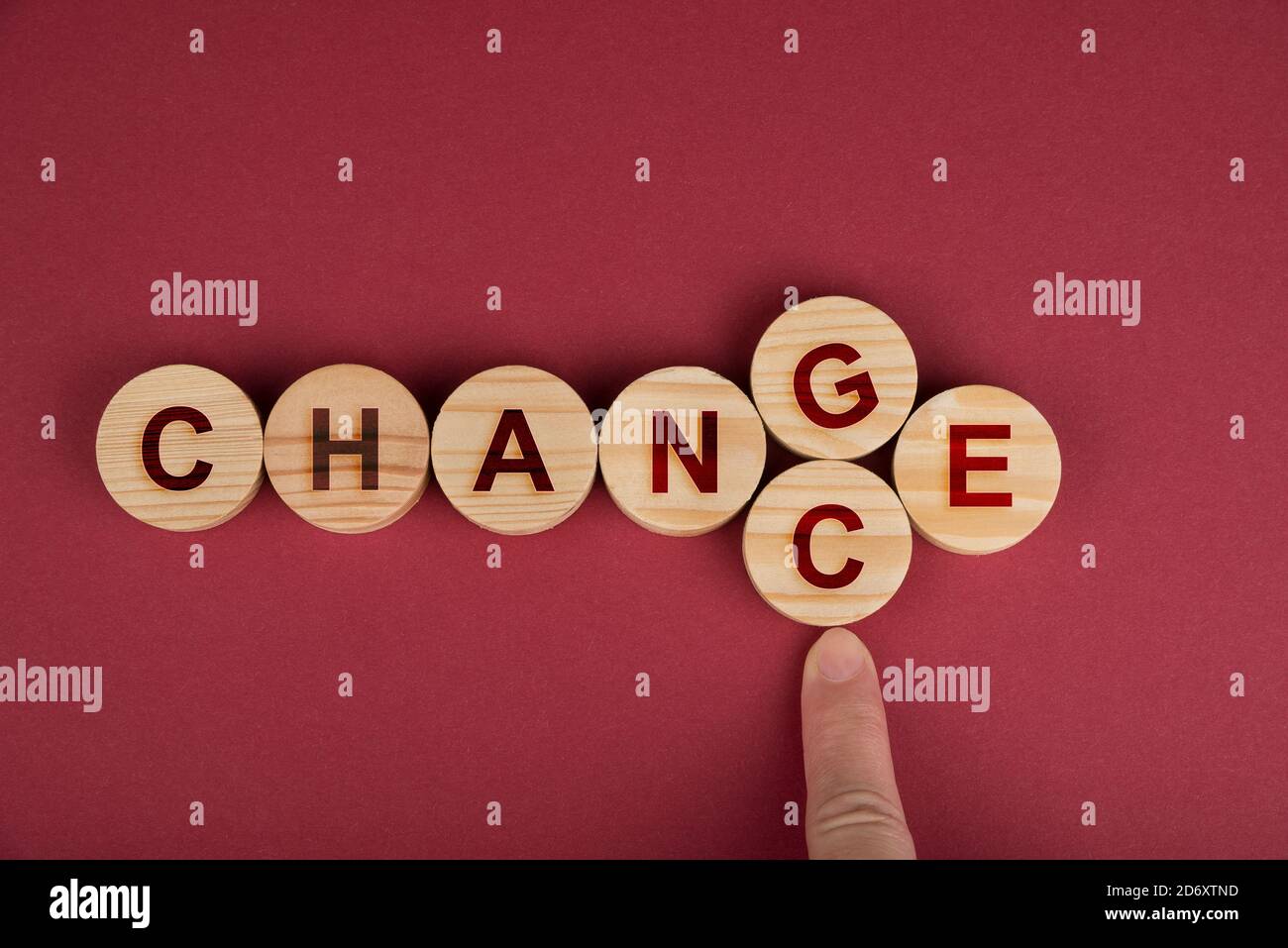 Change is your chance sign. Conceptual headline Stock Photo - Alamy