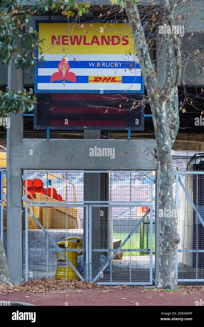 Western Province rugby team logo and brand name on a sign above an ...