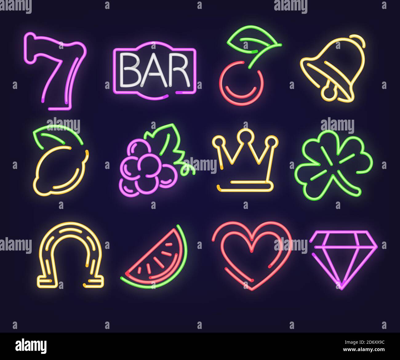 Neon signs Stock Vector Images - Alamy