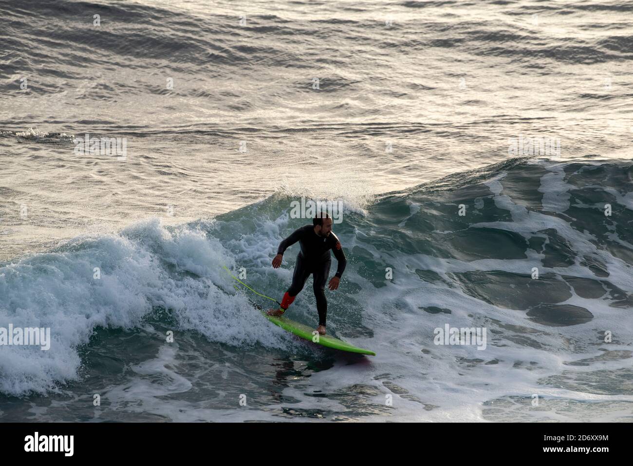 Surfer in Porthleven, Cornwall England UK Stock Photo - Alamy