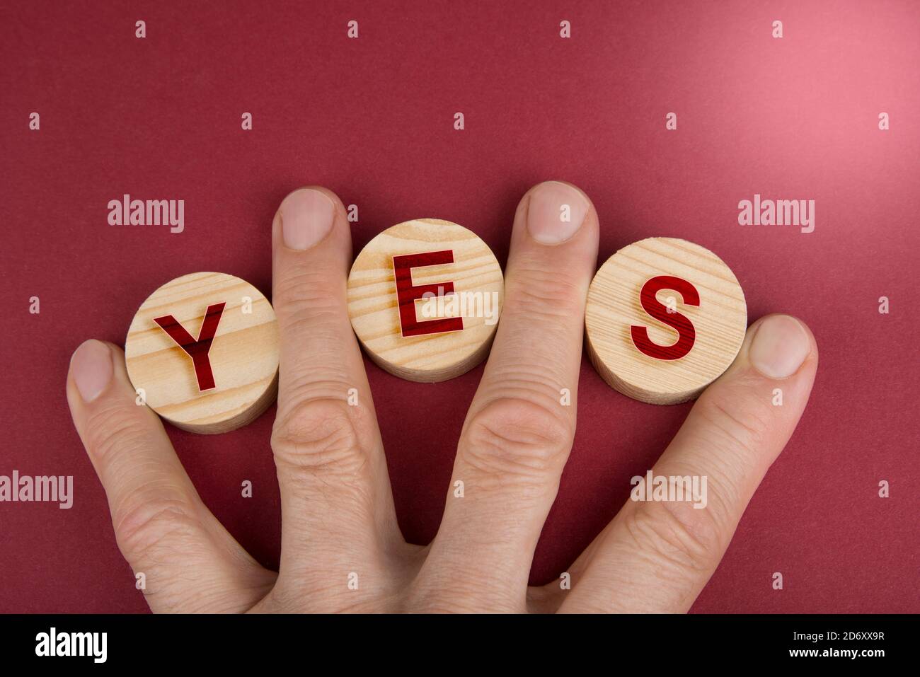 Yes circle text hi-res stock photography and images - Alamy