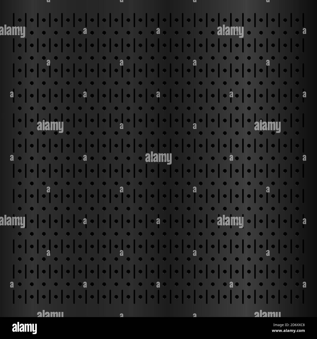 Black metallic peg board perforated texture background material with ...