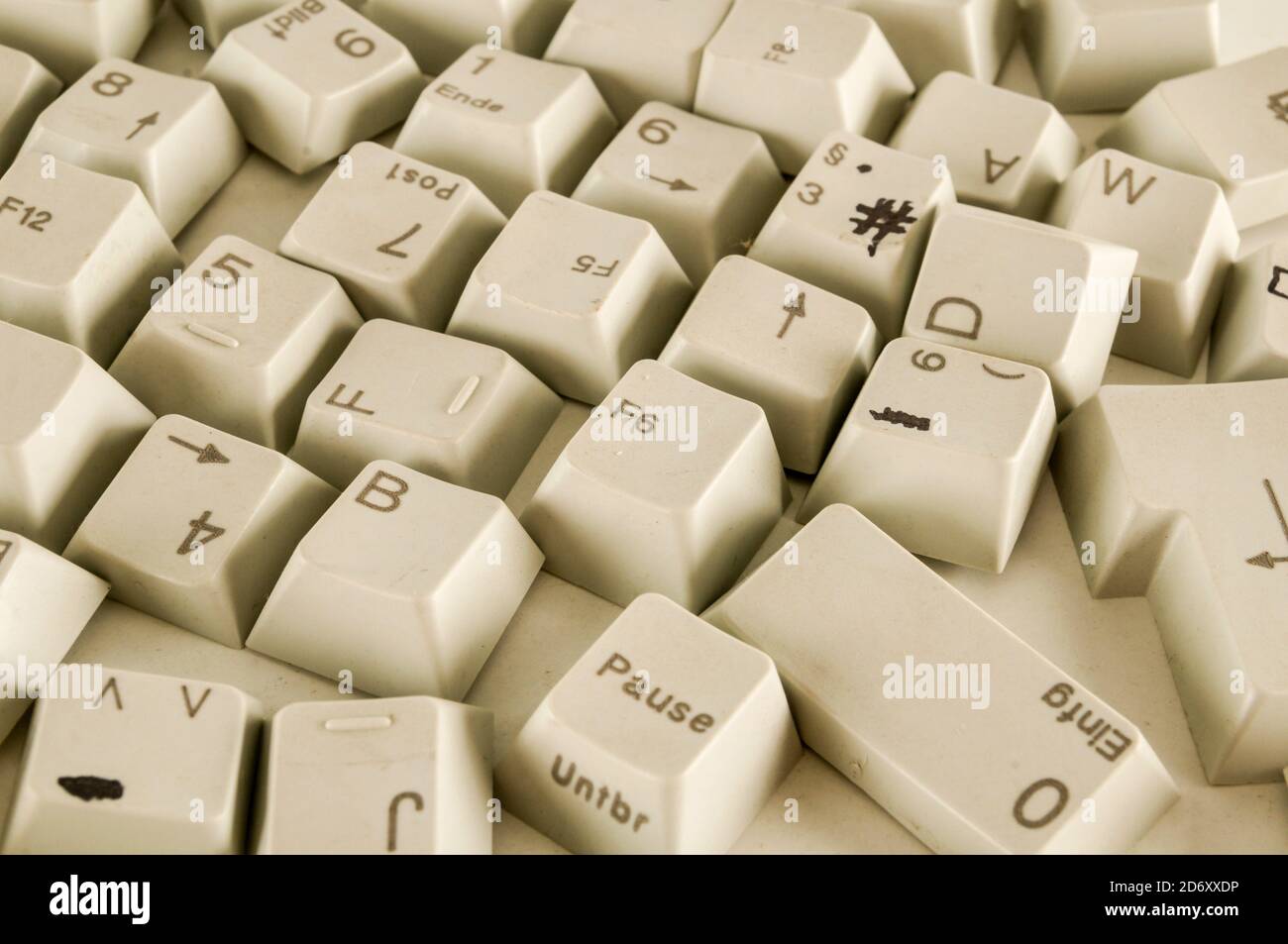 Alphabet numbers and some other keys Stock Photo - Alamy