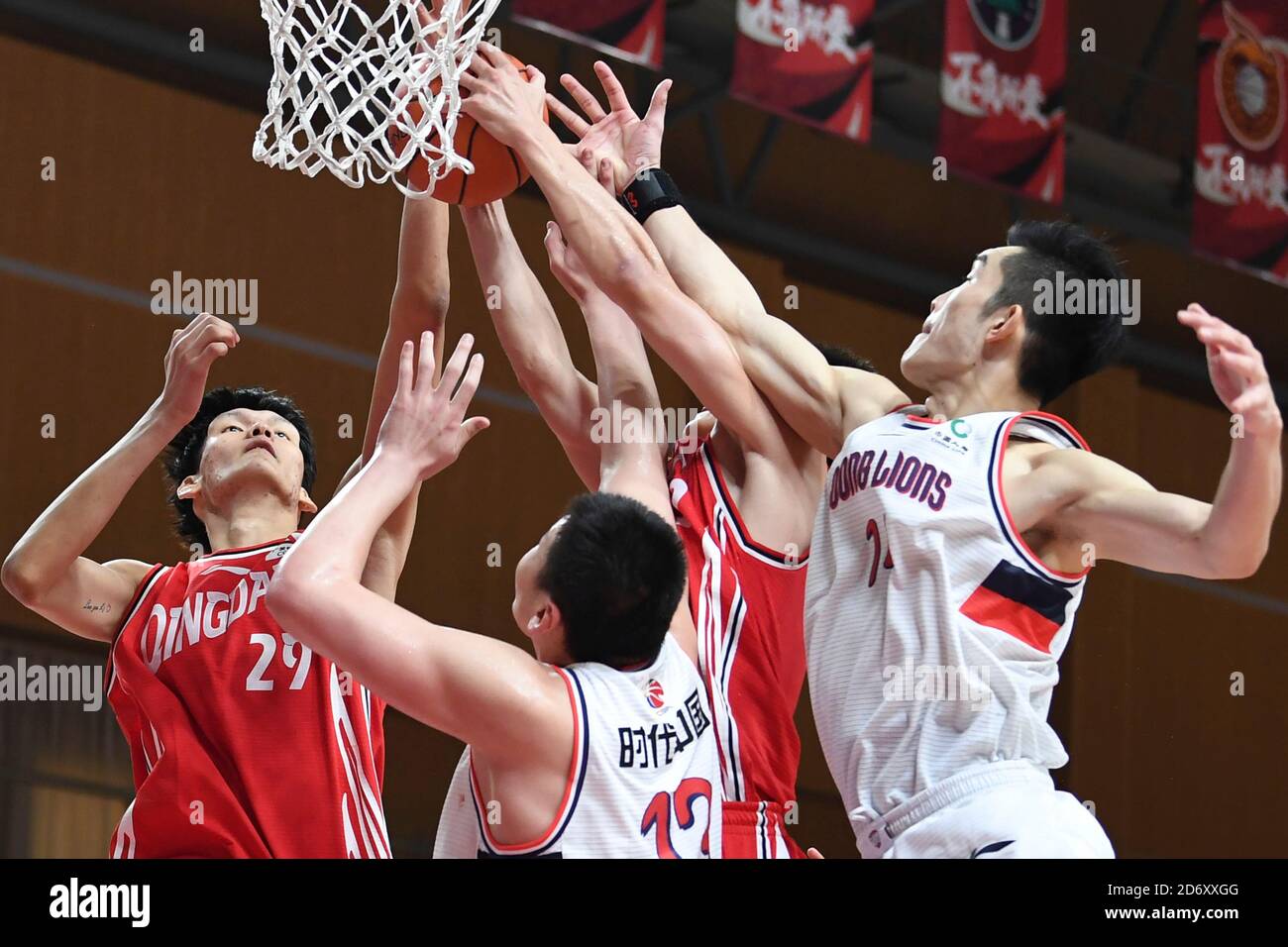 Zhuji, China's Zhejiang Province. 20th Oct, 2020. Gao Shiao (1st L) of ...