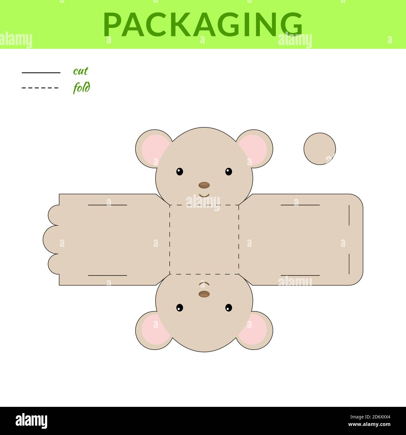 DIY party favor mouse box for birthdays, baby showers for sweets ...
