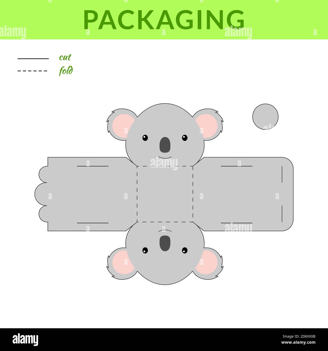 DIY party favor koala box for birthdays, baby showers for sweets ...