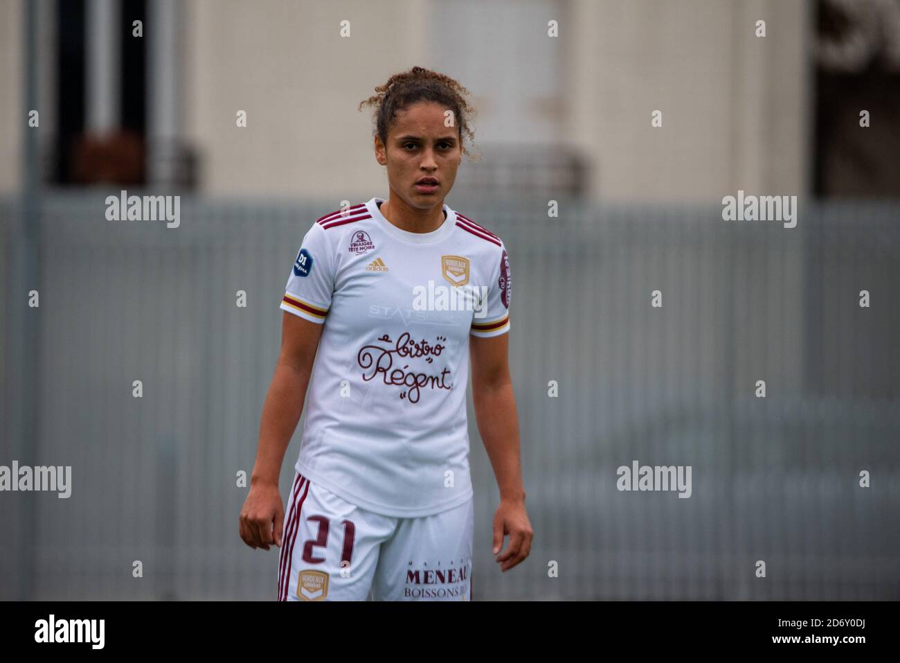 lla Palis of FC Girondins de Bordeaux reacts during the Women's French ...