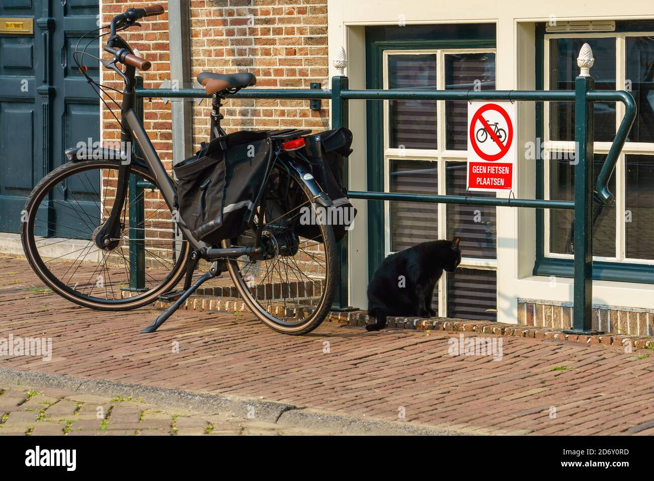 Typical Dutch disobedience of parking a bicycle right next to a no ...
