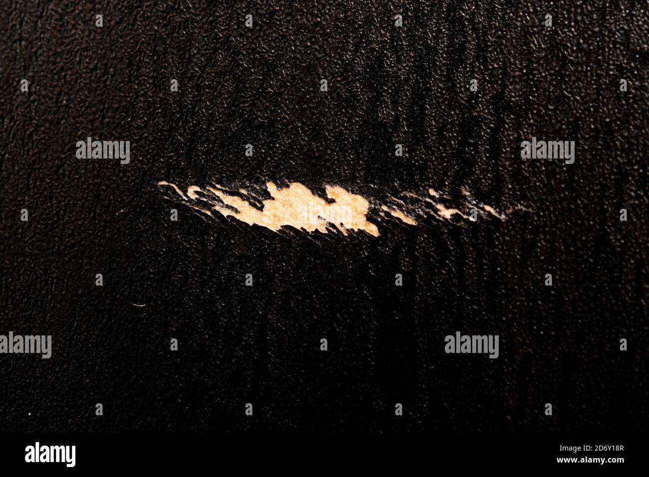Close up shot of scratch on a furniture surface Stock Photo - Alamy