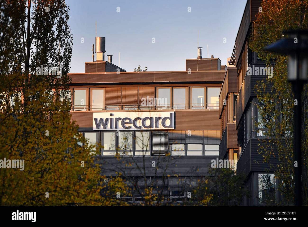 Wirecard AG headquarters in Aschheim Dorafter in the morning sun on ...