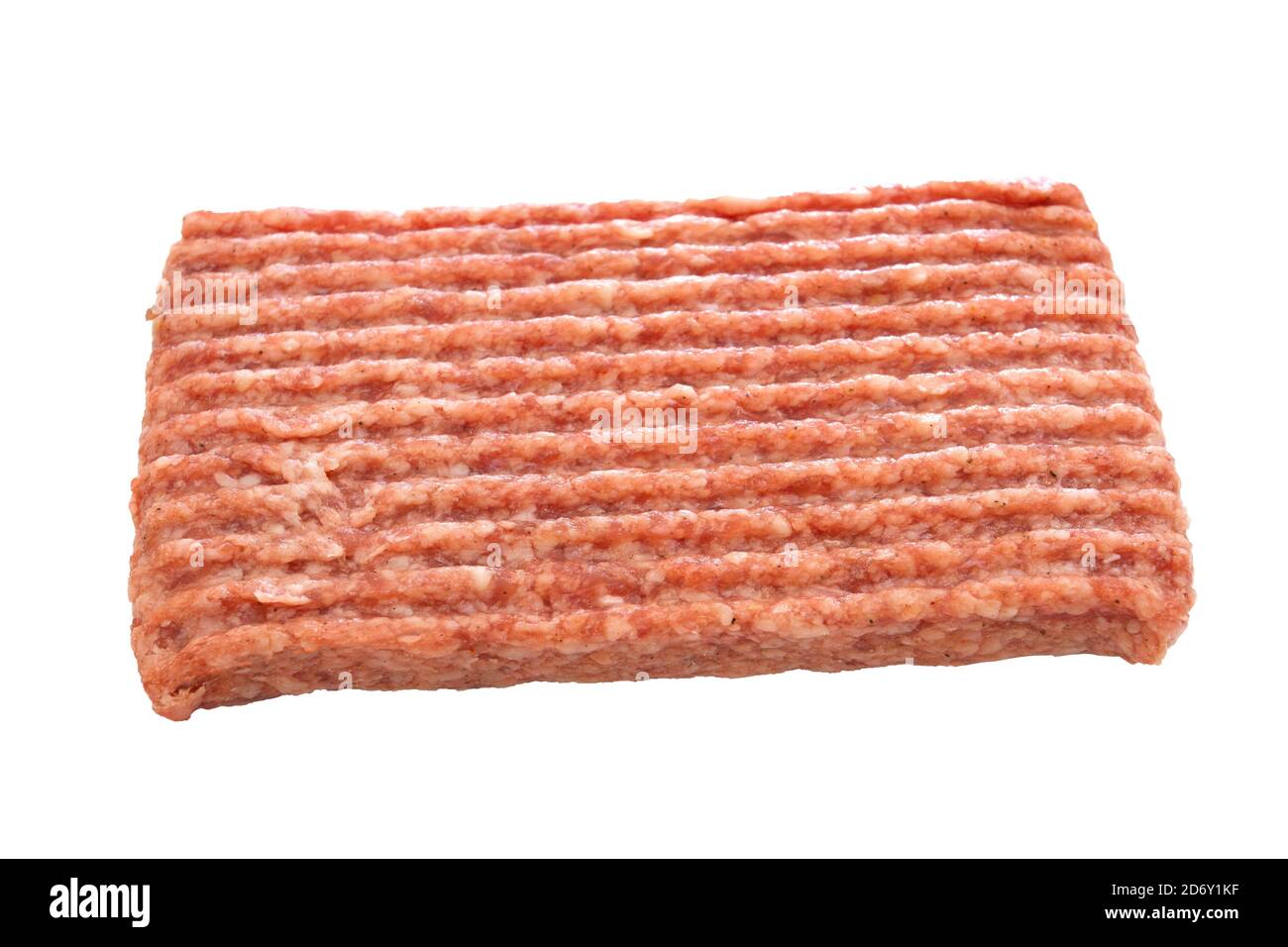 raw pork meat stuffing isolated on a white background Stock Photo - Alamy