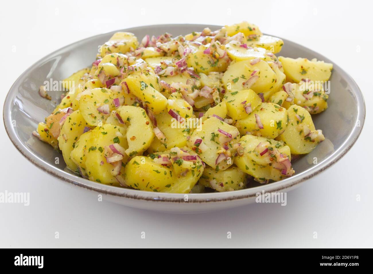 cold potato salad with red onions Stock Photo - Alamy