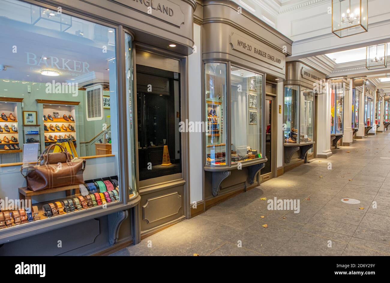 Princes Arcade between Jermyn St and Piccadilly in London; one of the ...