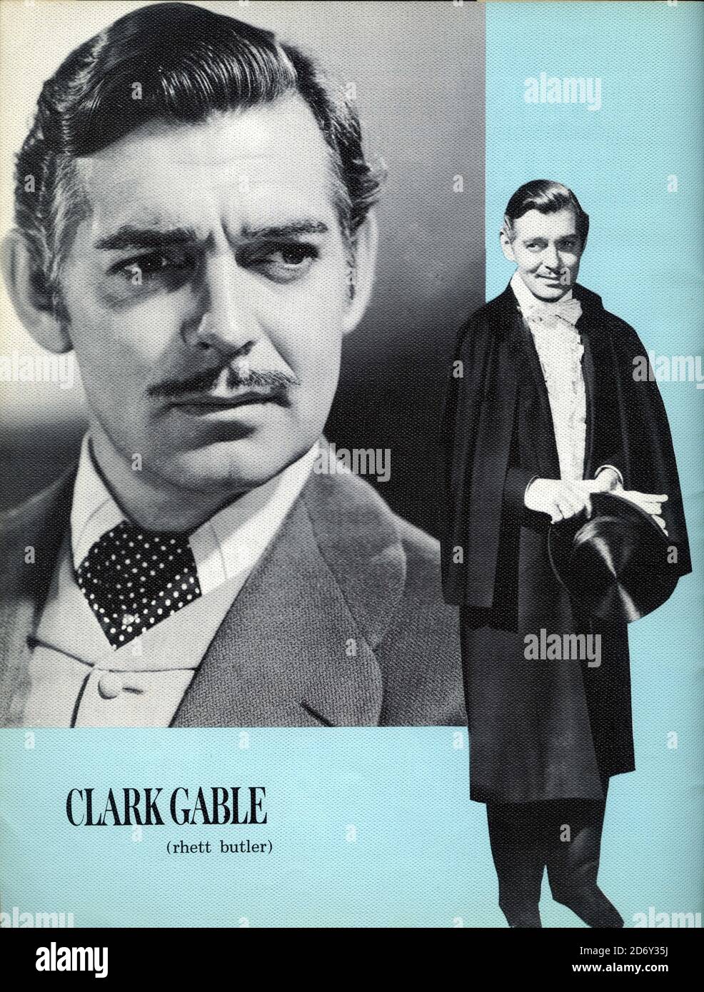 CLARK GABLE as Rhett Butler in GONE WITH THE WIND 1939 director VICTOR ...