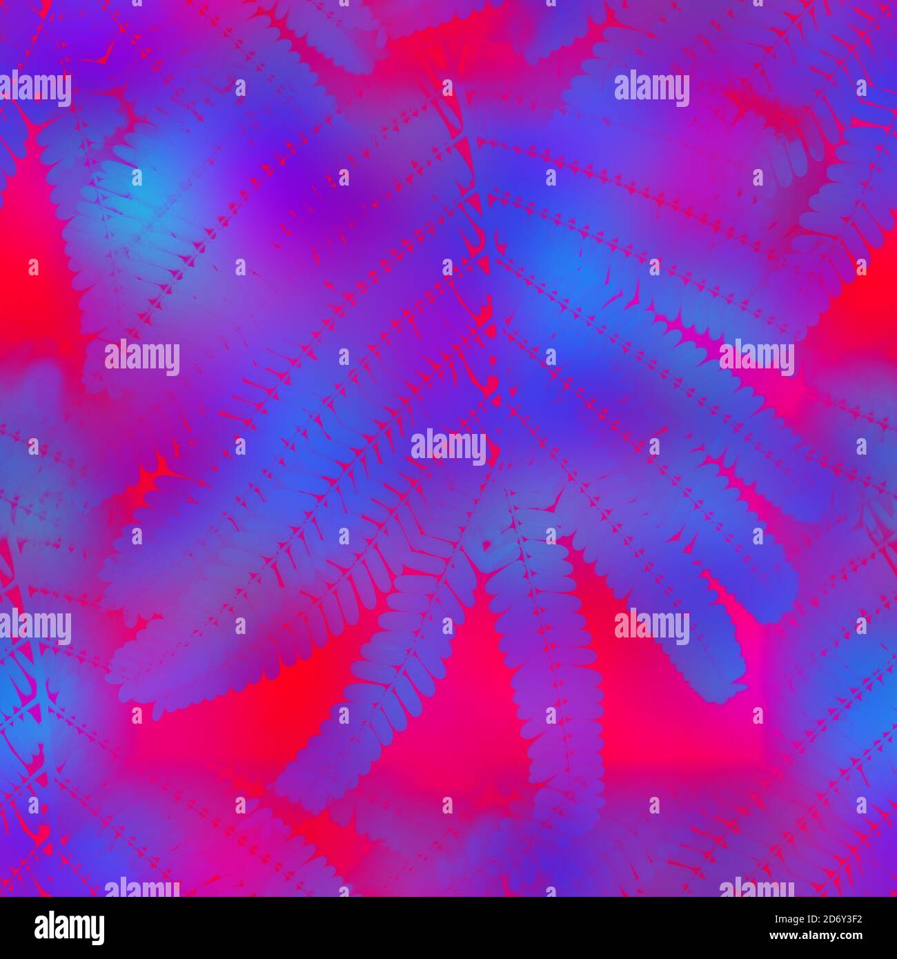 Seamless intense red and blue leaf pattern Stock Photo - Alamy