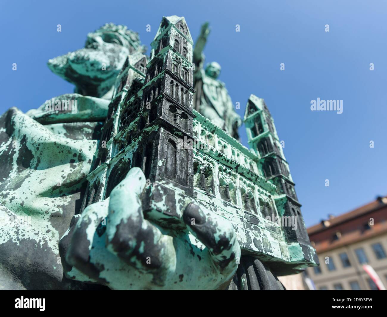 Fountain Maximiliansbrunnen created by Ferdinand von Miller in the Old ...