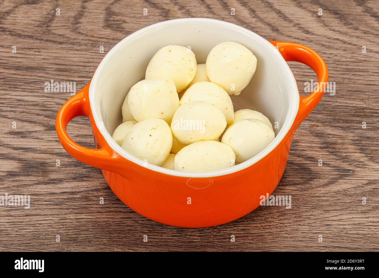 Natural tasty baby Mozarella cheese in the bowl Stock Photo - Alamy