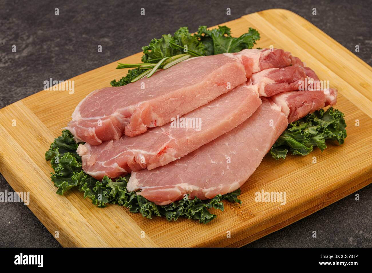 Raw pork meat steak for cooking Stock Photo - Alamy