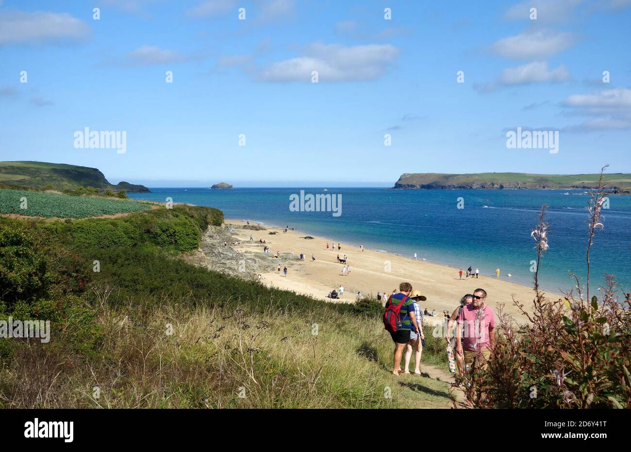 River Camel Estuary and Beach, Nr Padstow, North Cornwall, England, UK ...