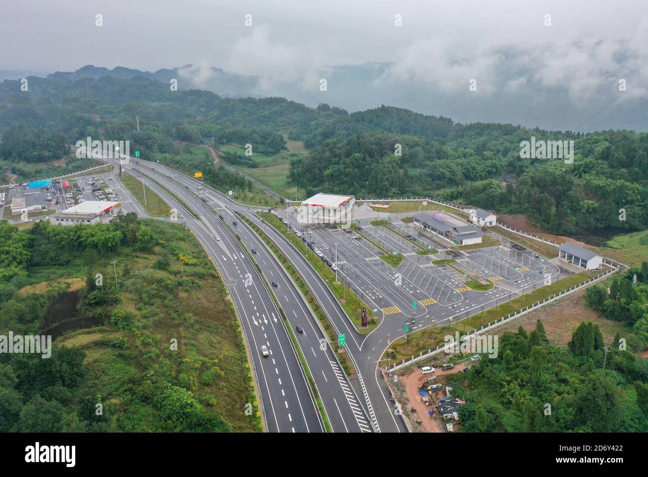 Chongqing. 20th Oct, 2020. Aerial photo taken on Oct. 20, 2020 shows ...