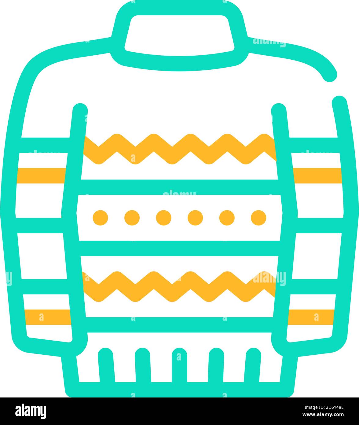 sweater clothes color icon vector illustration sign Stock Vector Image ...