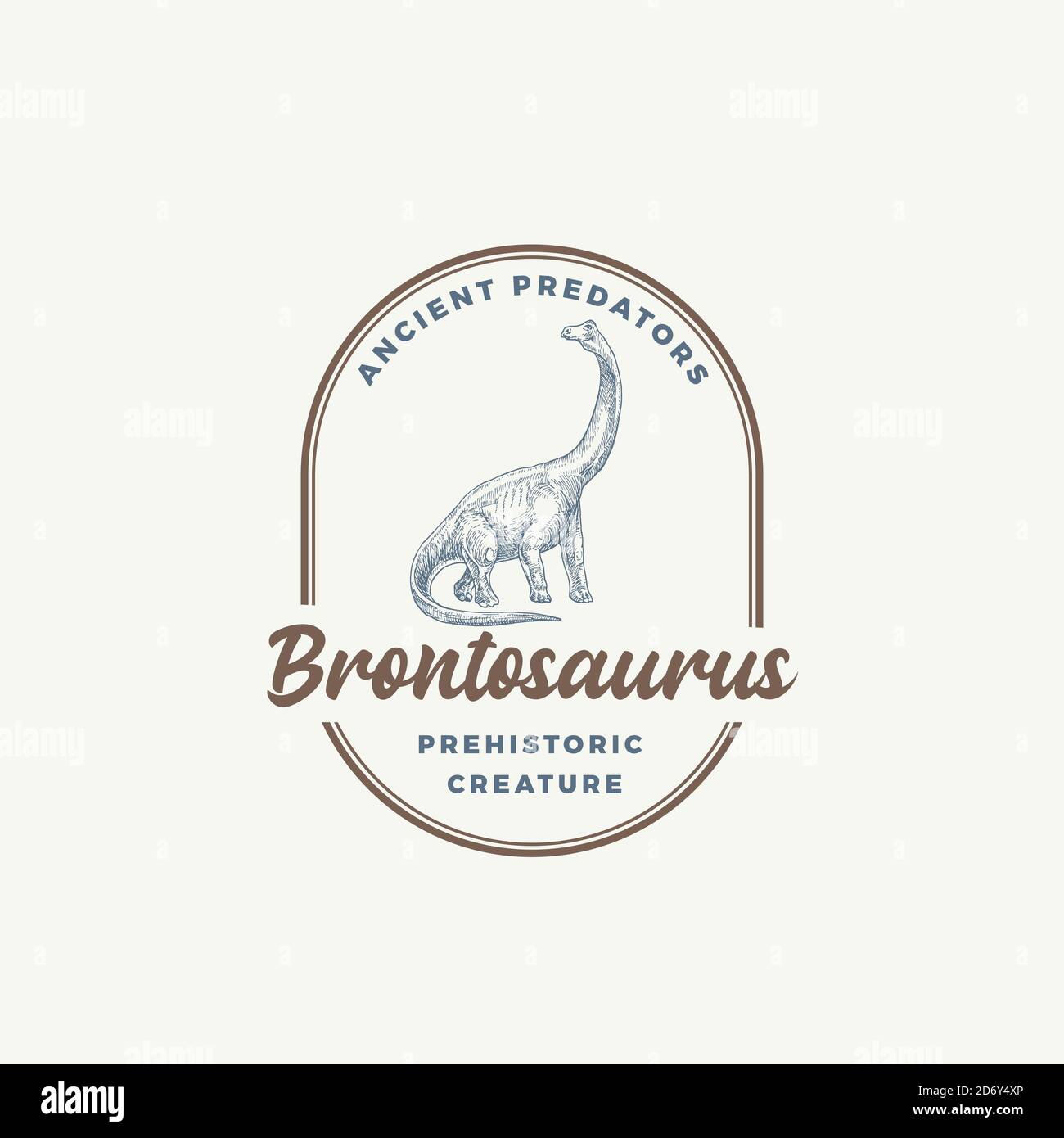 Prehistoric Creature Dinosaur Abstract Sign, Symbol or Logo Template ...