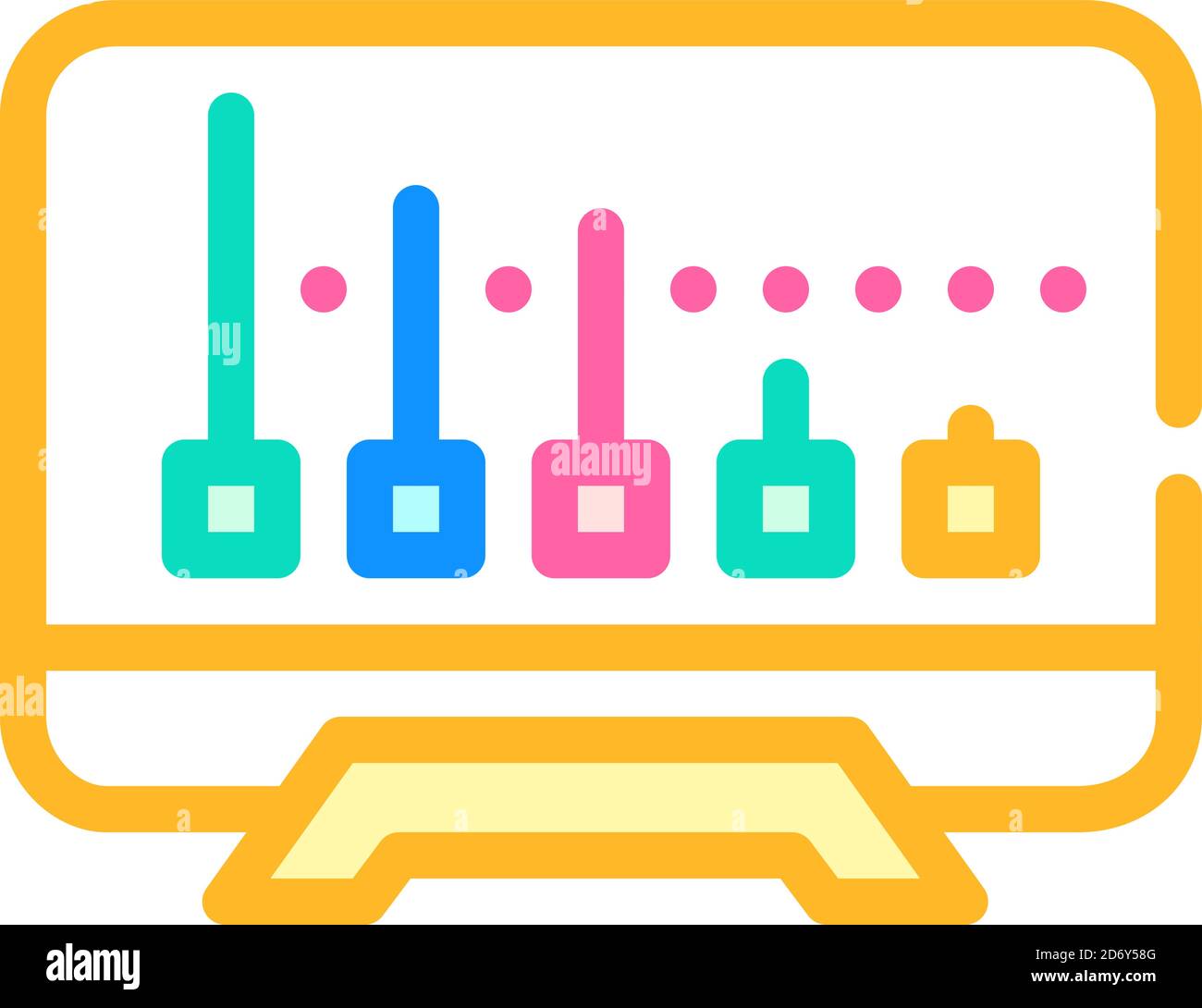 minimum pass rating color icon vector illustration Stock Vector Image ...