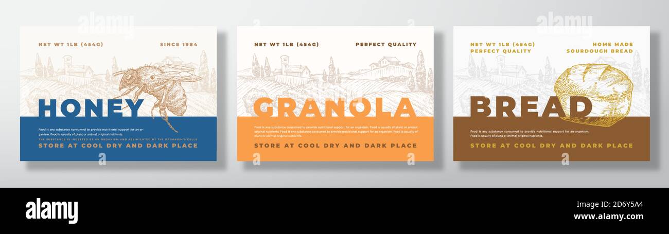 Modern Food Label Design