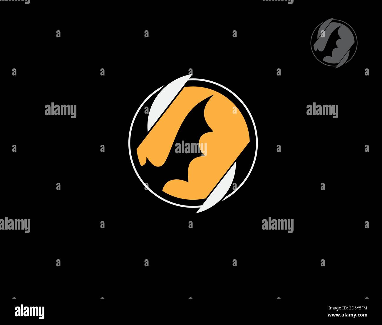 Bat logo on white background in vector illustration Stock Vector Image ...