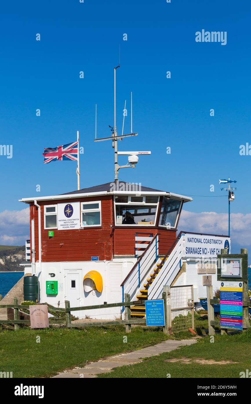 National Coastwatch Station at Swanage, Dorset UK in October Stock ...