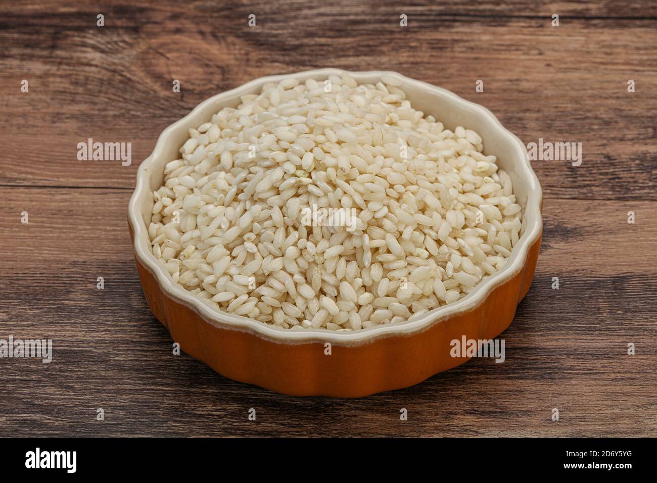 Raw Italian arborio rice for Risotto Stock Photo - Alamy
