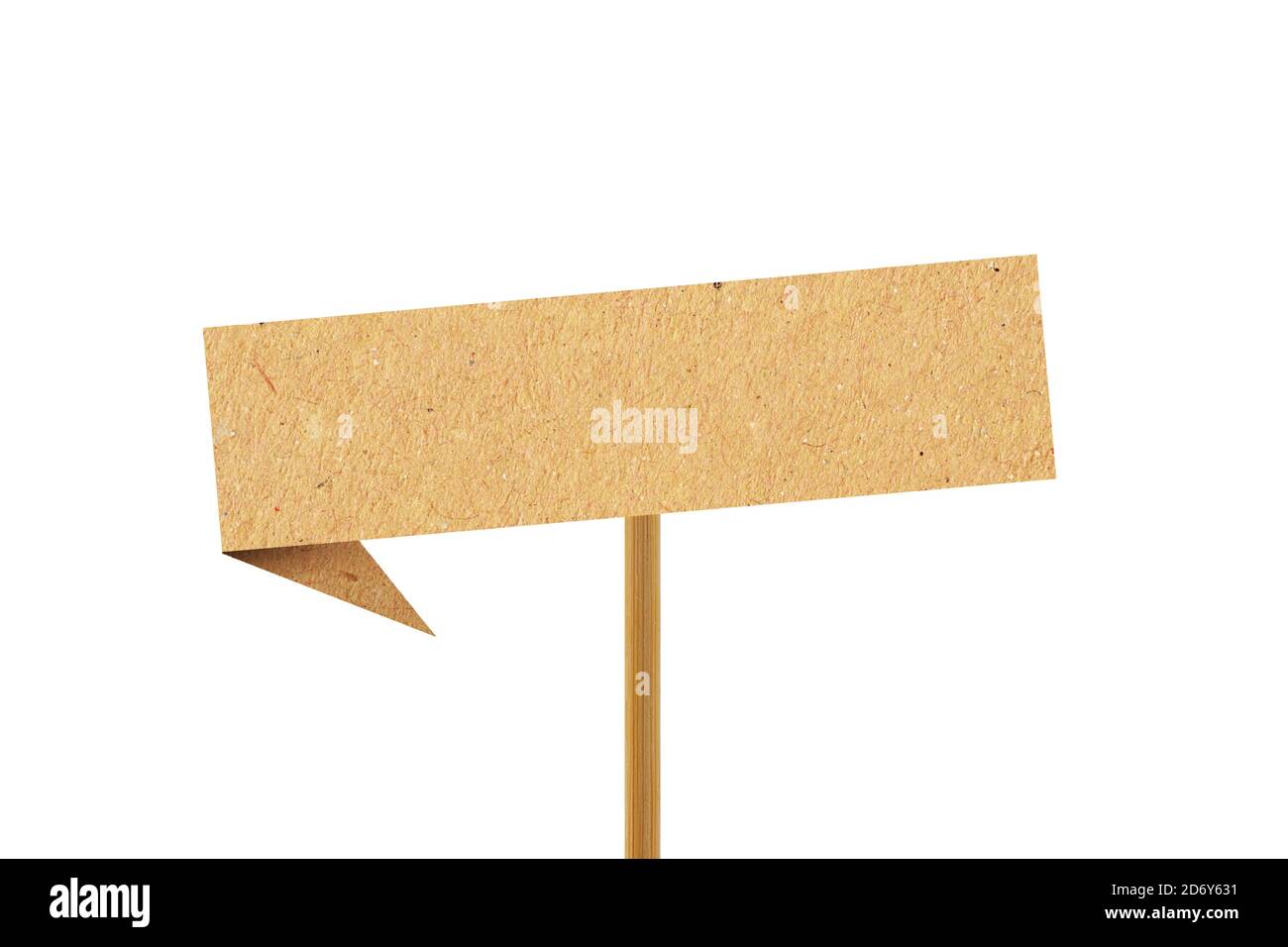 Blank speech bubble sign made of recycled paper Stock Photo - Alamy