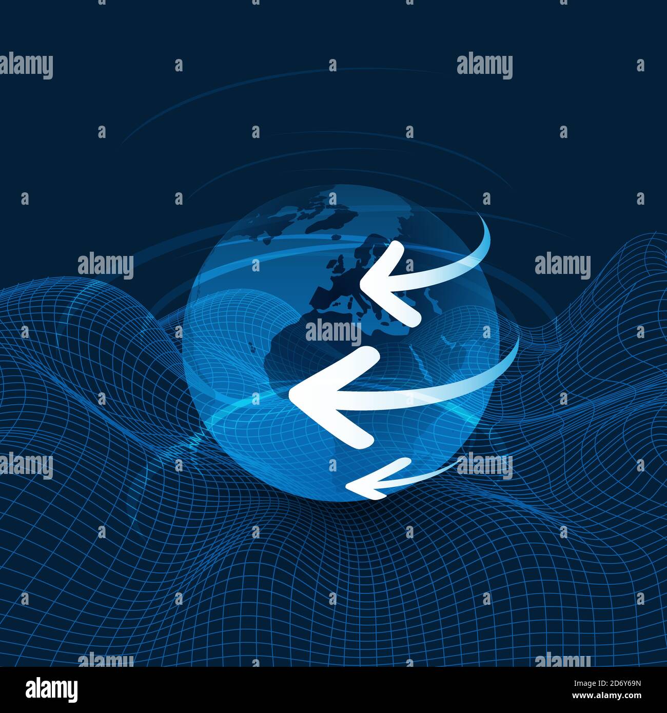 Earth Globe Design - Global Business, Technology, Network ...