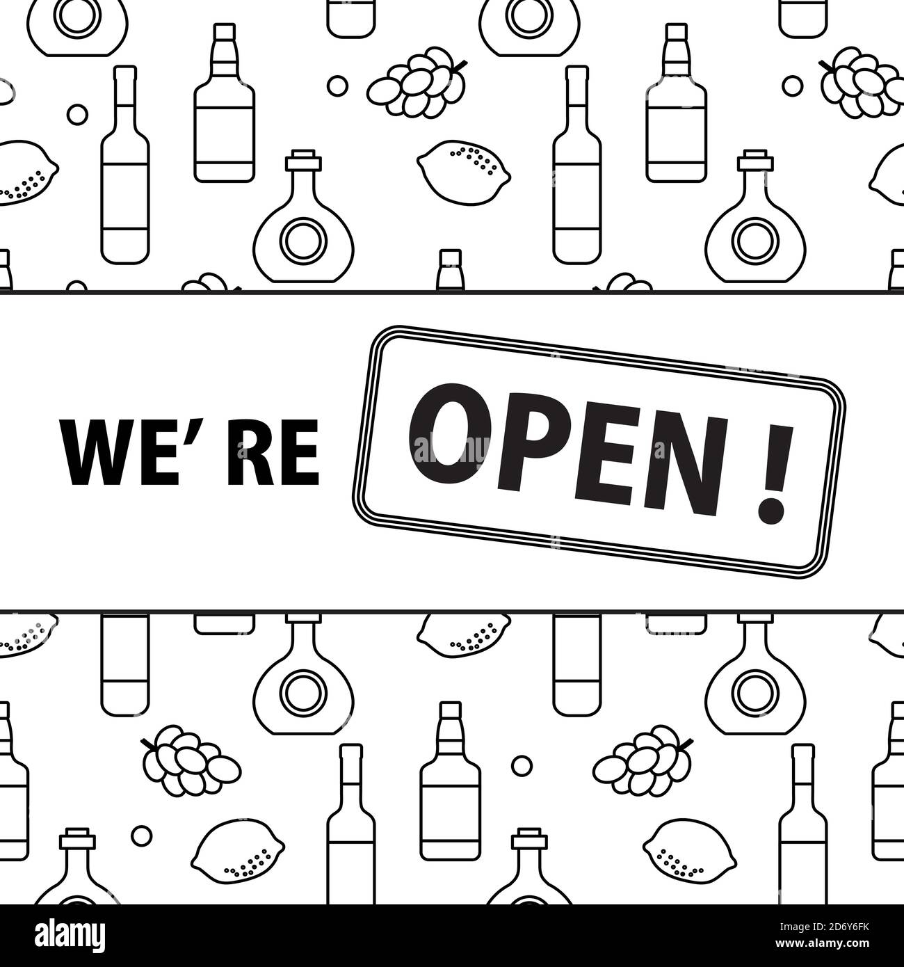 Alcohol licence sign Stock Vector Images - Alamy