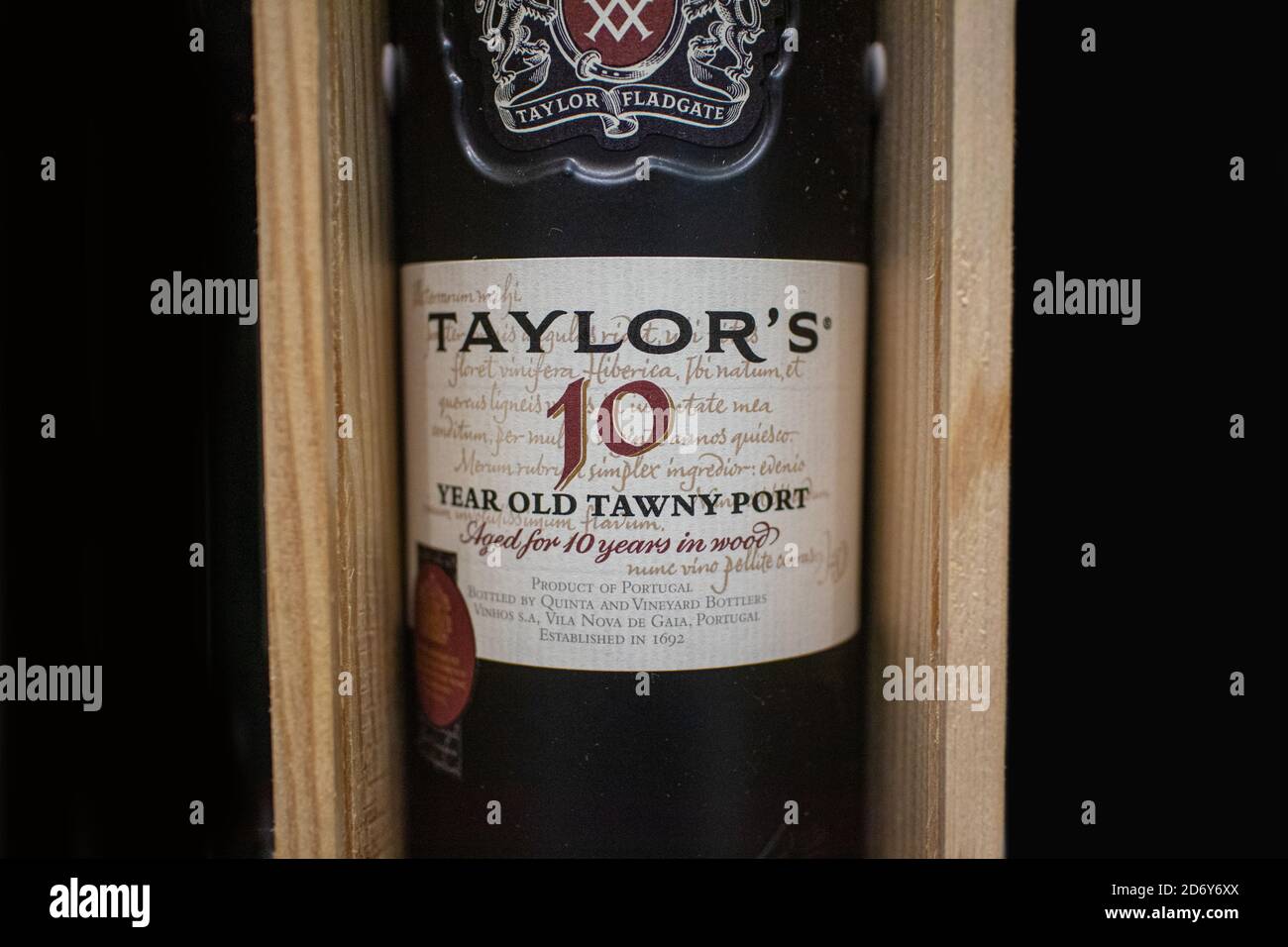 Bottle of Taylor's Port. Taylor’s is a respected as a producer of wood ...