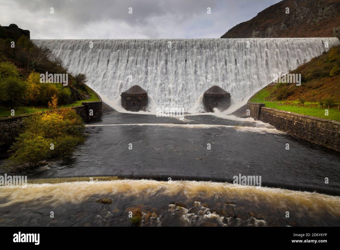 The Elan Valley dam Stock Photo - Alamy