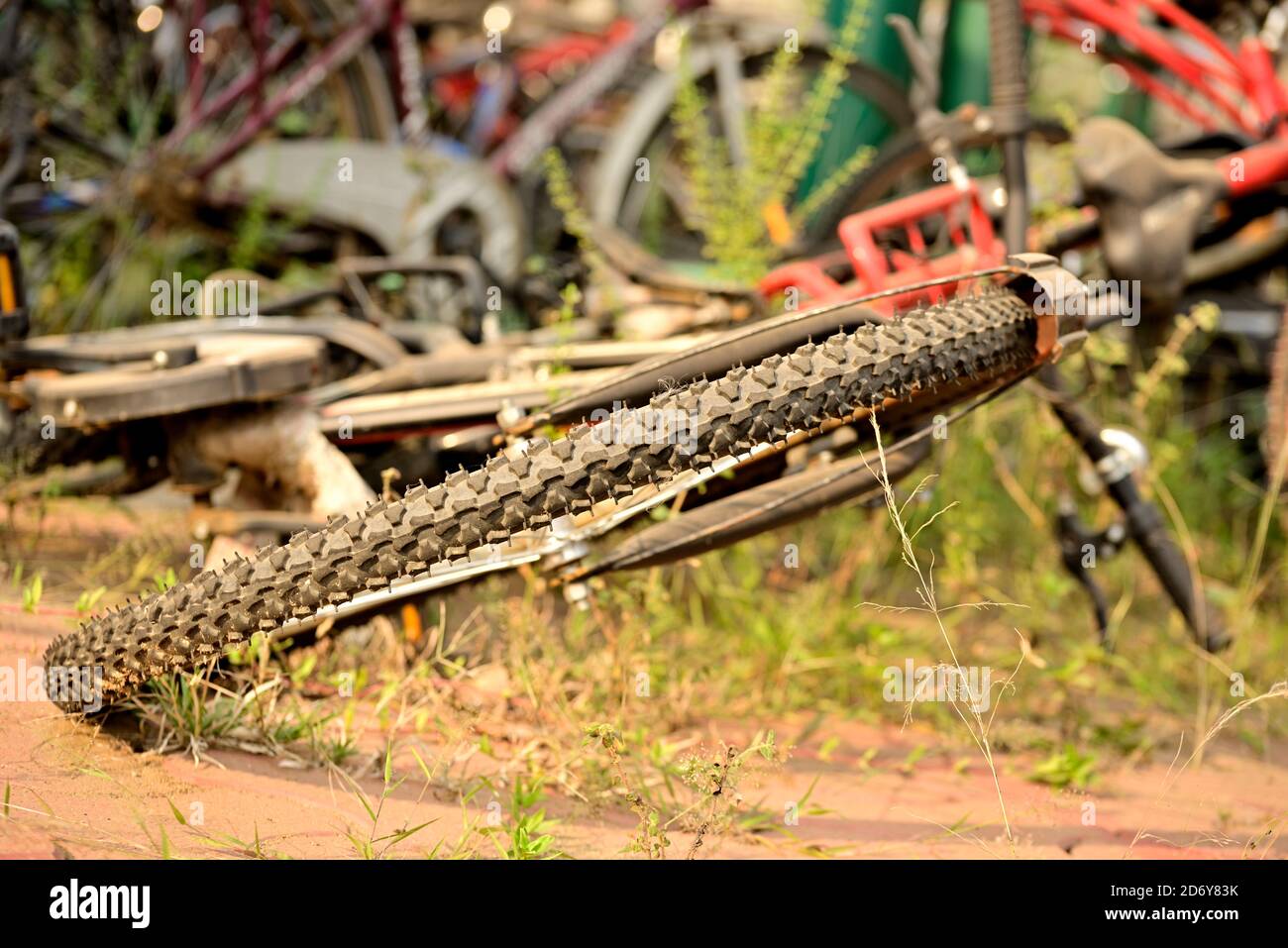 Lying down bicycle hi-res stock photography and images - Alamy