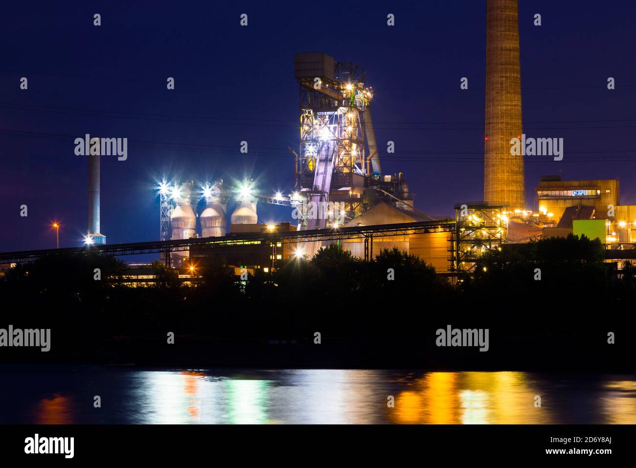 Steel mill Huttenwerke Krupp Mannesmann- HKM Stock Photo - Alamy