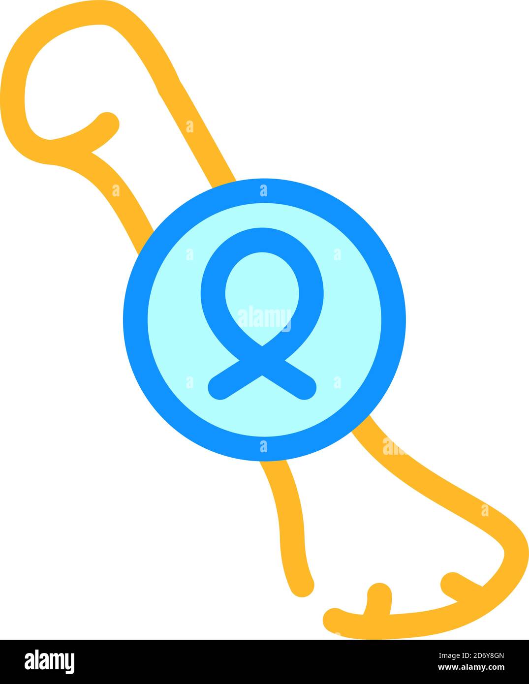 bone cancer color icon vector illustration sign Stock Vector Image ...