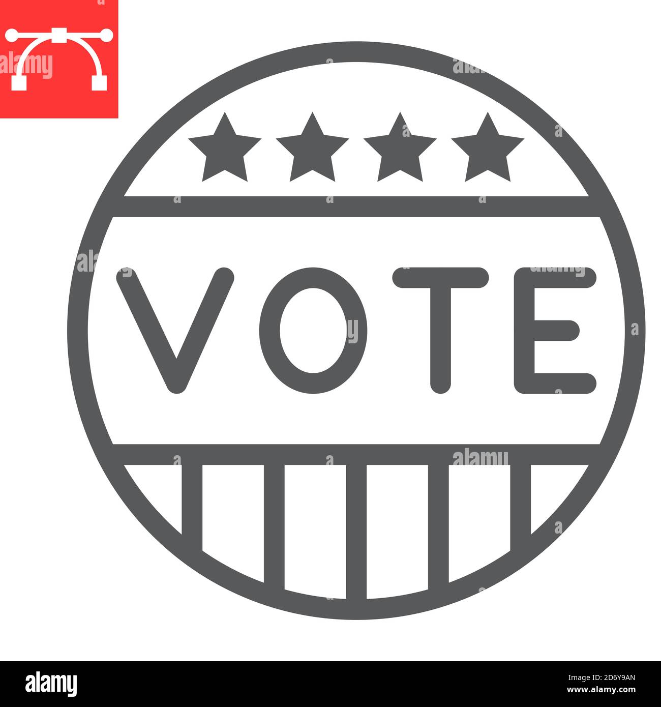 Vote Button Vector